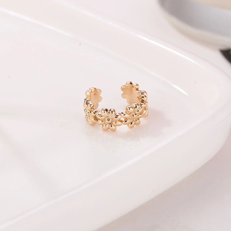 Bohemian Daisy Flower Ear Cuff