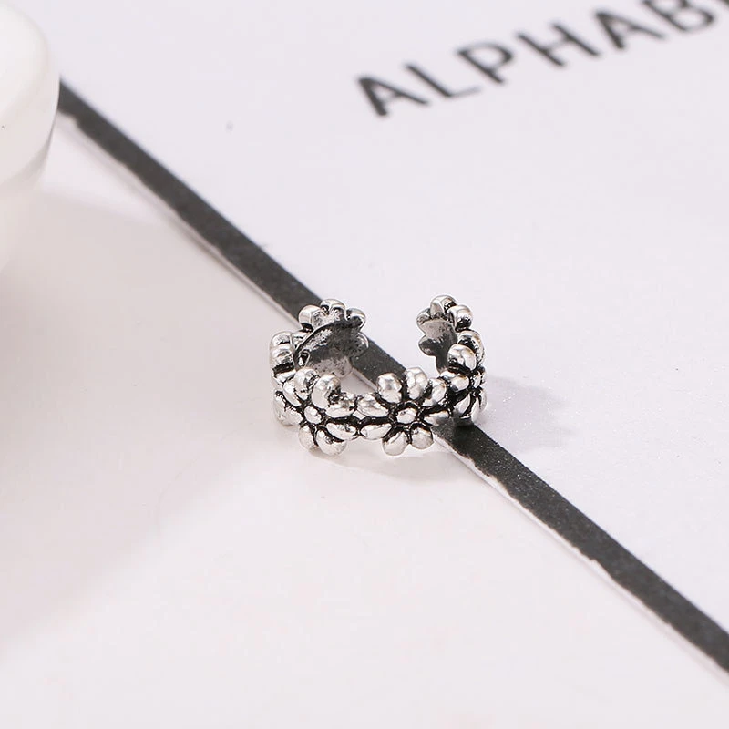 Bohemian Daisy Flower Ear Cuff